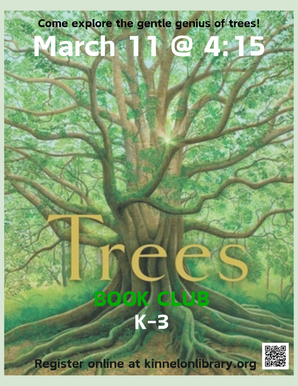 Wednesday, March 11, 2026 | Trees Book Club (K - 3): RM 4 | Kinnelon ...