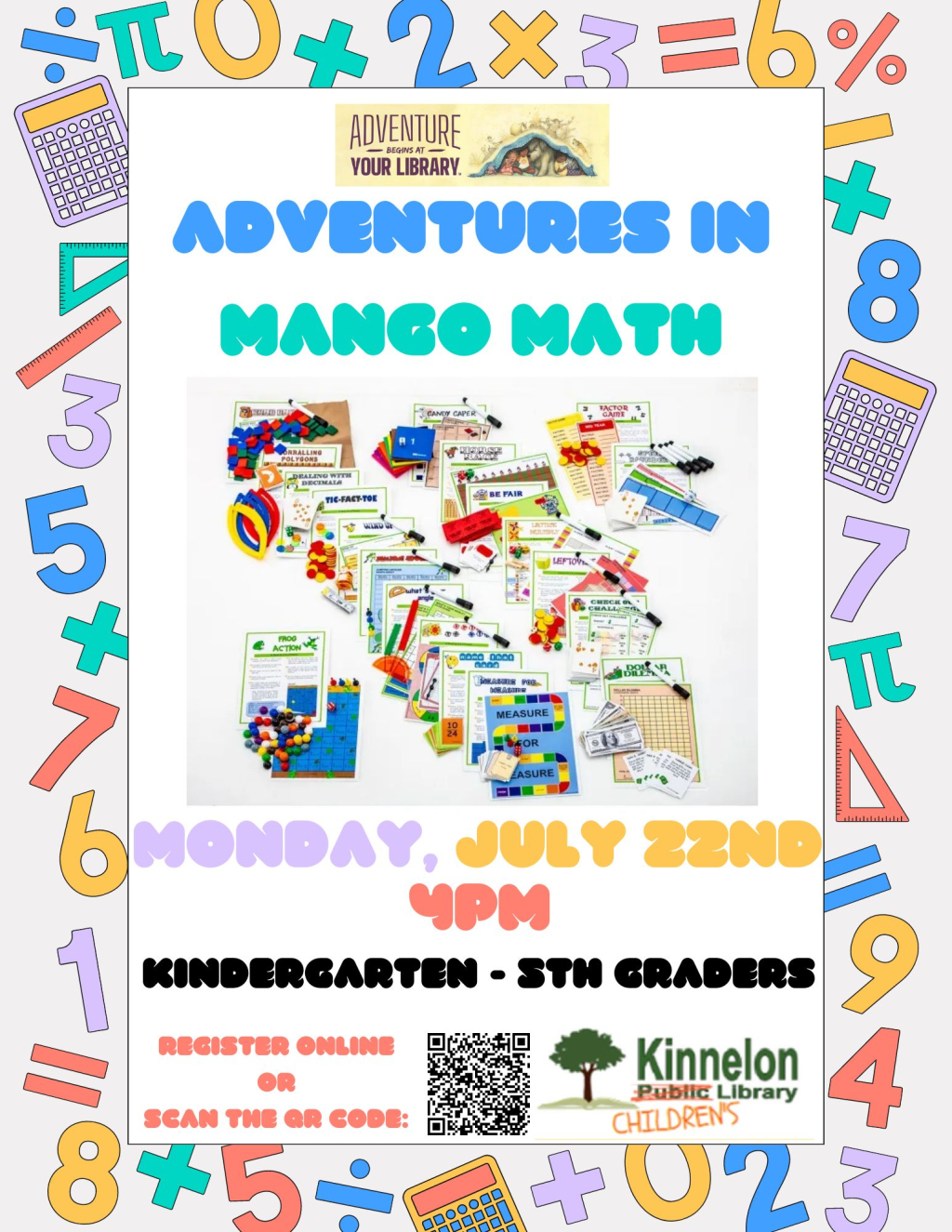 07/22/2024 | Adventures in Mango Math- RM 4 | Kinnelon Public Library
