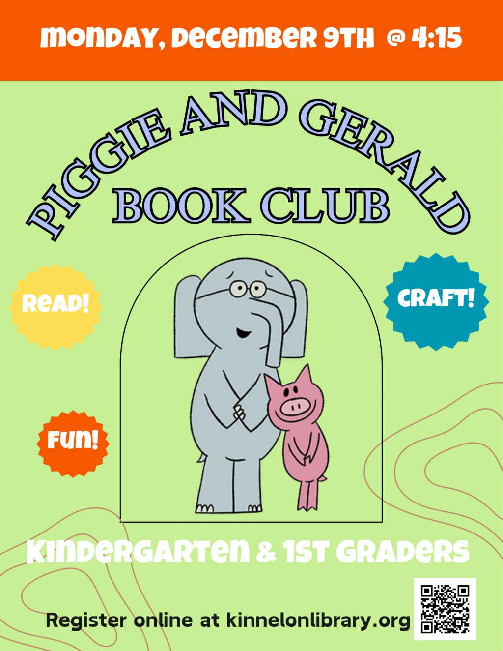 12/09/2024 | Book Club K & 1st: RM 4 | Kinnelon Public Library