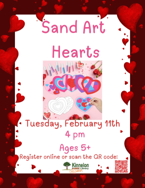 02/11/2025 | Sand Art Hearts: RMS 2 & 3 | Kinnelon Public Library