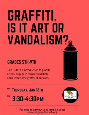 01/12/2023 | Graffiti - Is it Art or Vandalism? (Grades 5th-9th ...