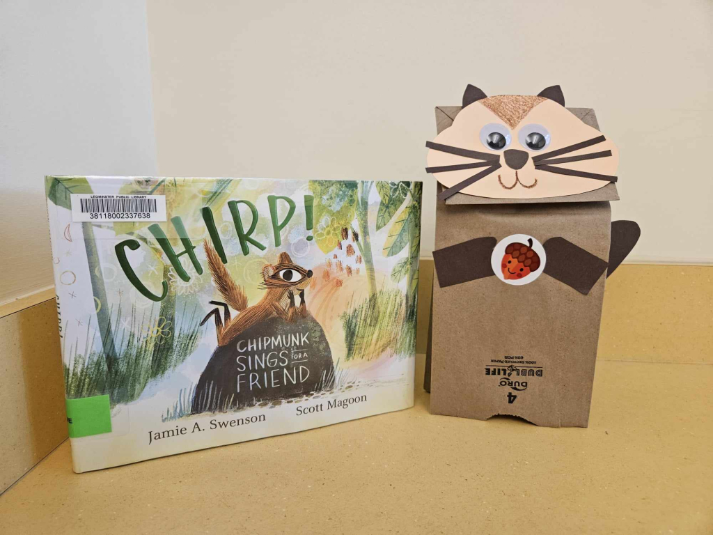 08/05/2024 | Chirpy Chipmunk Story and Craft! | Leominster Public Library
