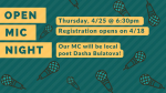 04/25/2024 | Open Mic Night | Leach Library