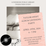 04/19/2024 | Tween/Teen Taylor Swift Listening Party | Lunenburg Public ...