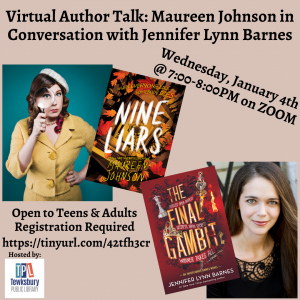 01/04/2023 | Virtual Author Talk: Maureen Johnson in Conversation with ...