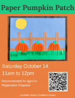 10/14/2023 | Make Your Own Paper Pumpkin Patch! | Lynnfield Public Library
