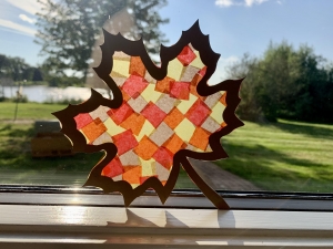 10/18/2022 | Tissue Paper Stained Glass Autumn Leaf Take-and-Make Craft ...