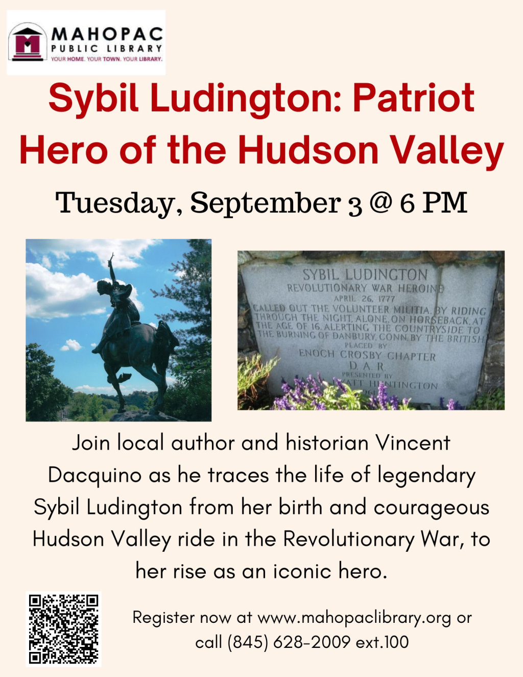 09/03/2024 | Sybil Ludington: Patriot Hero of the Hudson Valley ...