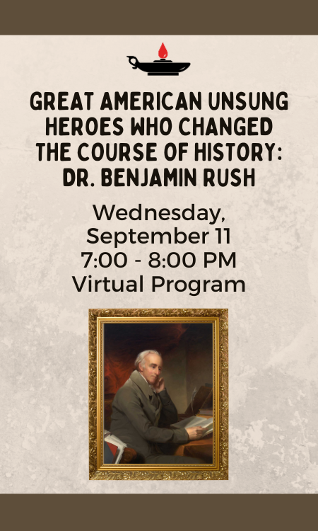 09/11/2024 | VIRTUAL: Great American Unsung Heroes Who Changed the ...