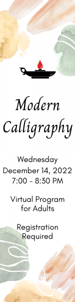 12/14/2022 | VIRTUAL Modern Calligraphy (for Adults) | Melrose Public ...