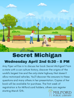 04/02/2025 | Secret Michigan | Milford Public Library