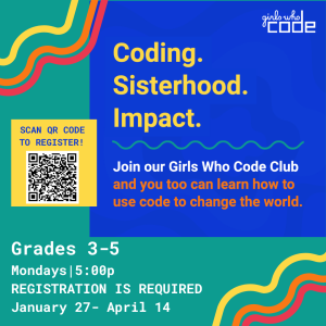 01/27/2025 | 3-5 Girls Who Code Club | Milford Town Library