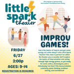 06/27/2025 | Improv Games with Little Spark Theater | Milford Town Library