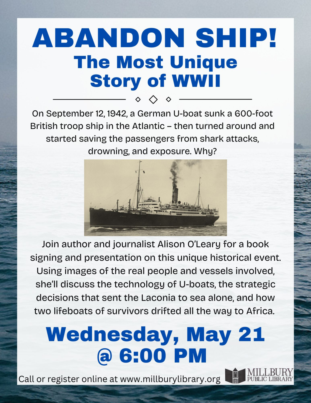 05/21/2025 | Abandon Ship! The Most Unique Story of WWII - Author ...