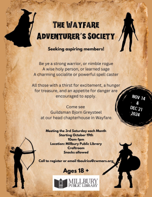 January 2025 Events | Millbury Public Library