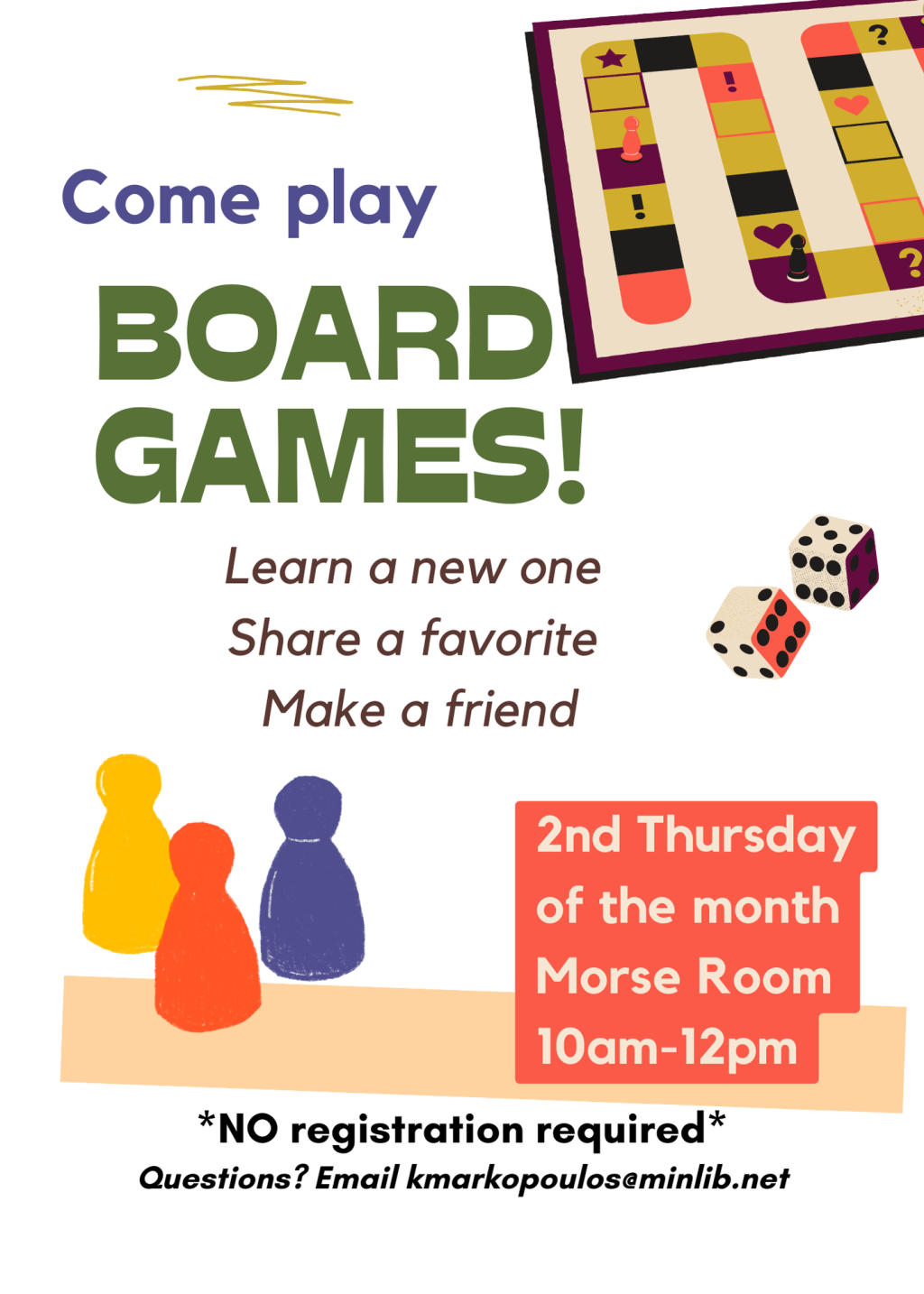 04/10/2025 | Board Game Thursdays *Drop-ins Welcome* | Natick Libraries