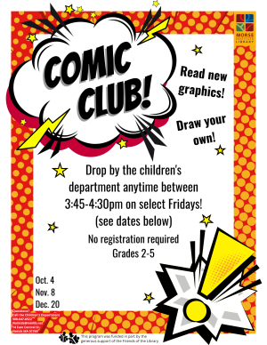 10/04/2024 | Comic Club! | Natick Libraries