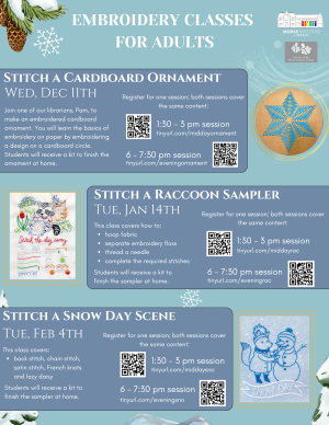 12/11/2024 | Stitch a Cardboard Ornament | Natick Libraries