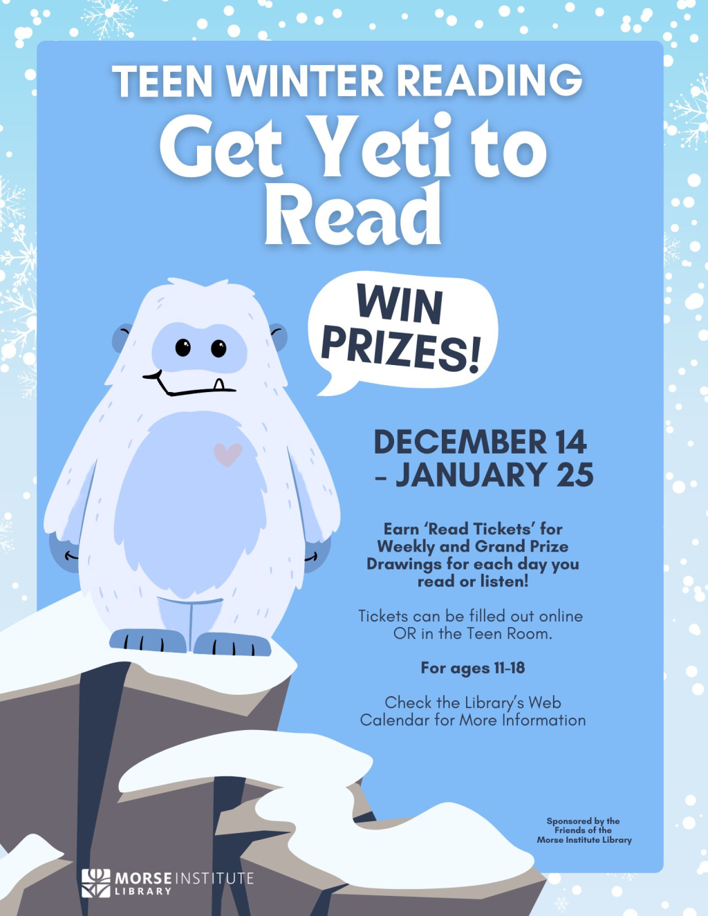 12/14/2024 | Teen Winter Reading (Ages 11-18) | Natick Libraries