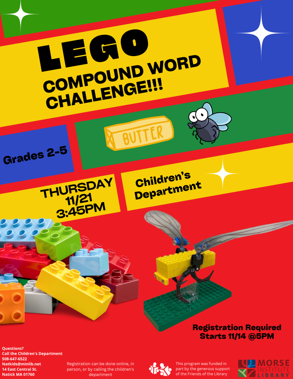 11/21/2024 | LEGO Compound Words! | Natick Libraries