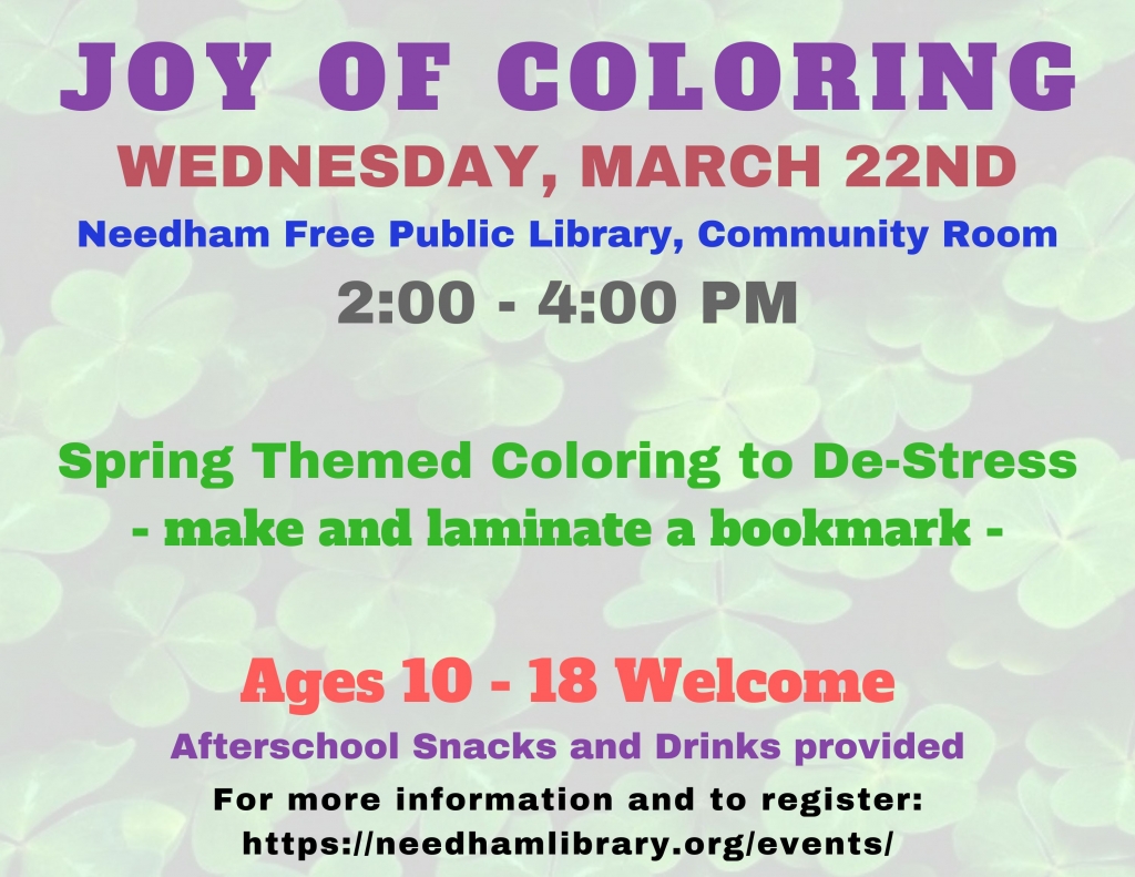 03/22/2023 | Tween and Teen Craft and Chat (K-12th) Half-Day Program ...