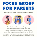 11/16/2022 | NFPL Strategic Plan Focus Group Meeting For Parents on ...