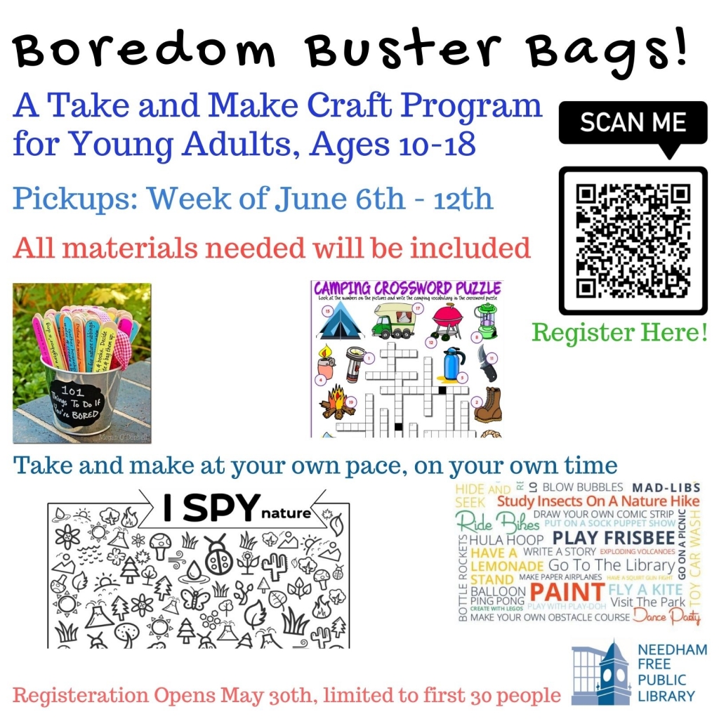 06/06/2022 | Take and Make Craft Pick-Up for Tweens and Teens : Boredom ...