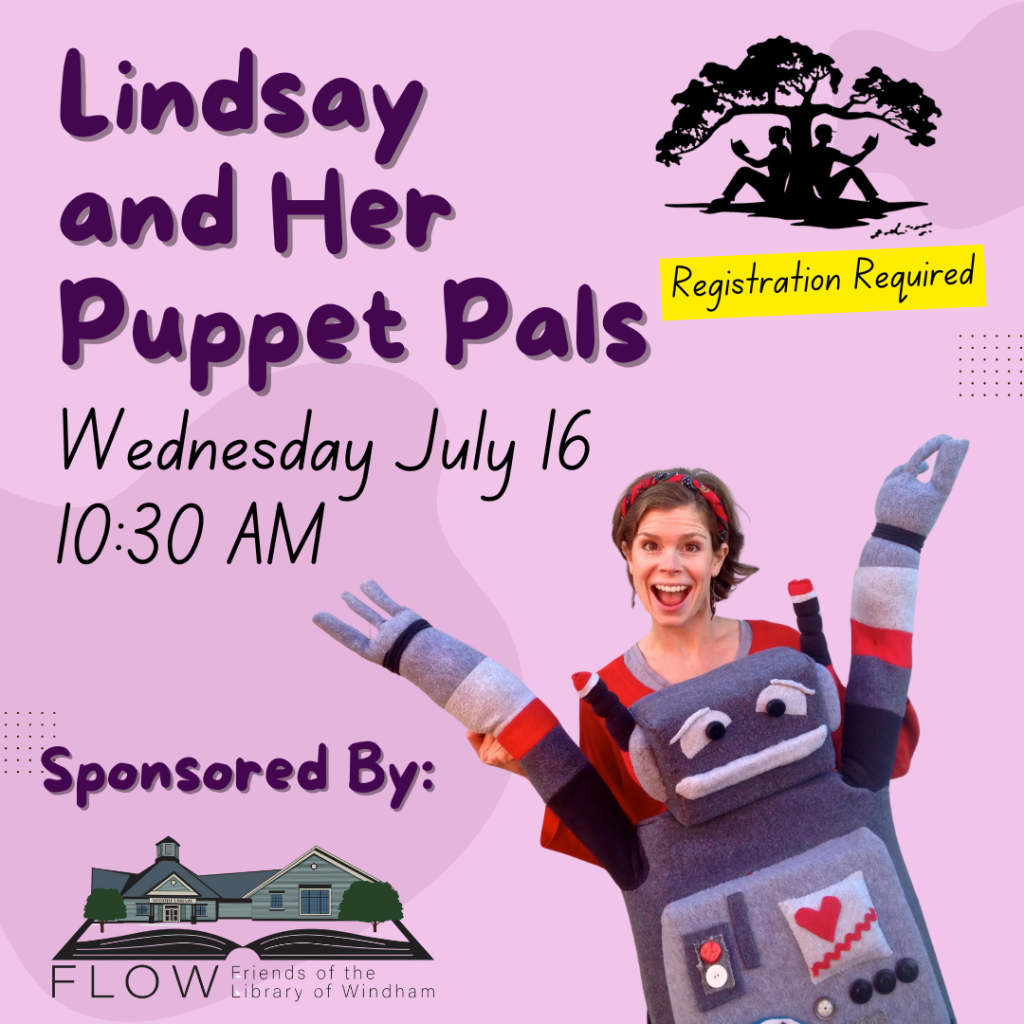 07/16/2025 | Lindsay and Her Puppet Pals | Nesmith Library