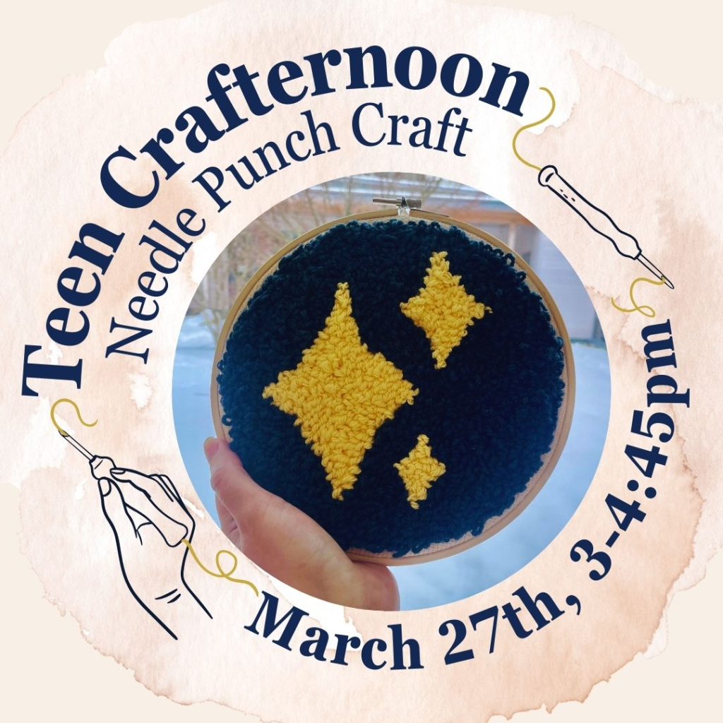 03/27/2025 | Needle Punch Craft: Teen Only! | Norwell Public Library