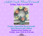 07/11/2025 | Adult Craft: Floral Wreath | Oyster Bay - East Norwich ...
