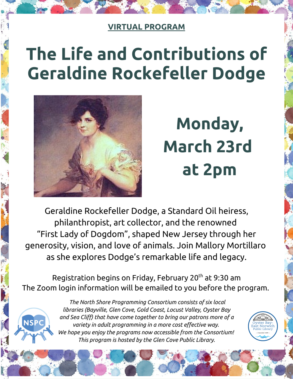 March 2026 Events | Oyster Bay - East Norwich Public Library