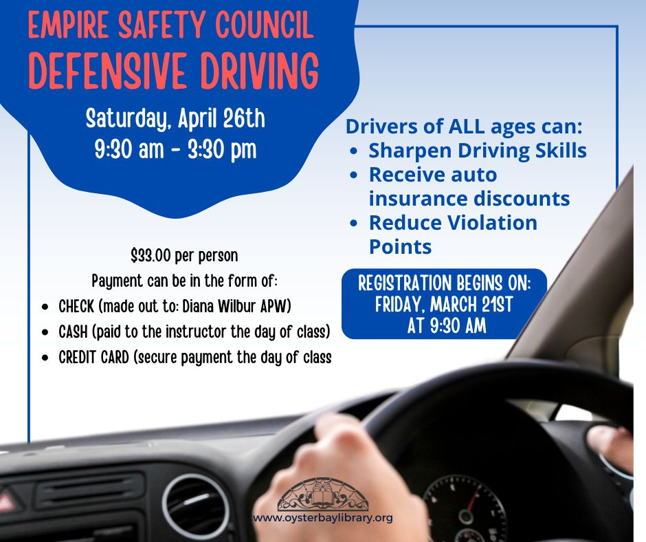 April 2025 Events | Oyster Bay - East Norwich Public Library