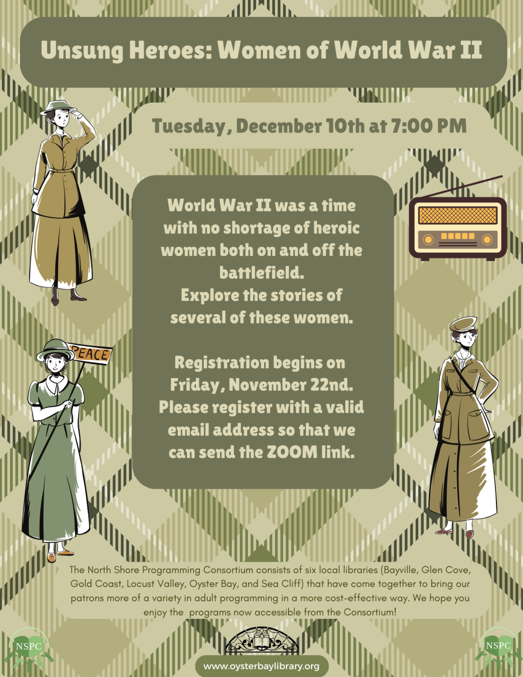 12/10/2024 | NSPC: Unsung Heroes: Women of World War II | Oyster Bay ...