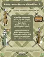 12/10/2024 | NSPC: Unsung Heroes: Women of World War II | Oyster Bay ...