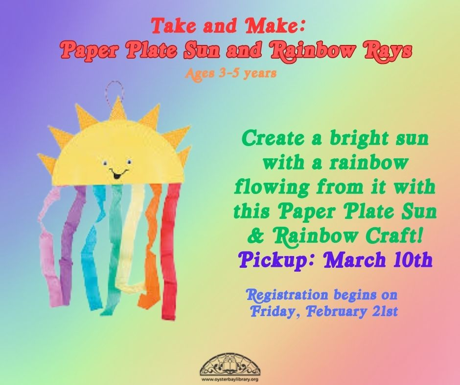 03/10/2025 | Take and Make Paper Plate Sun and Rainbow Rays Ages 3-5yrs ...