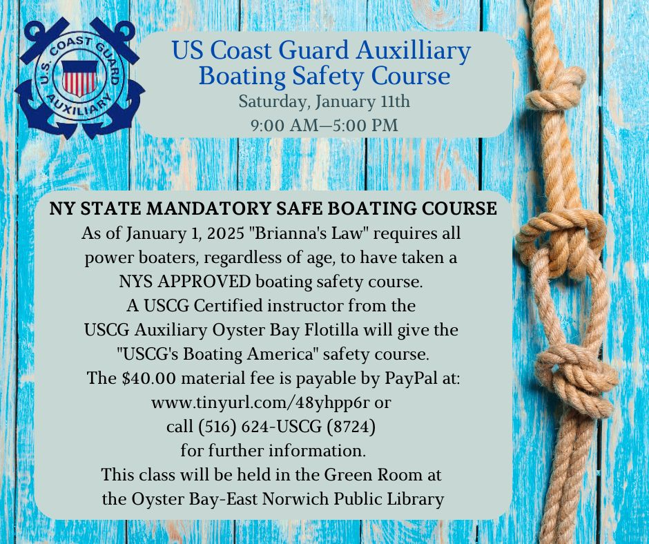 January 2025 Events | Oyster Bay - East Norwich Public Library