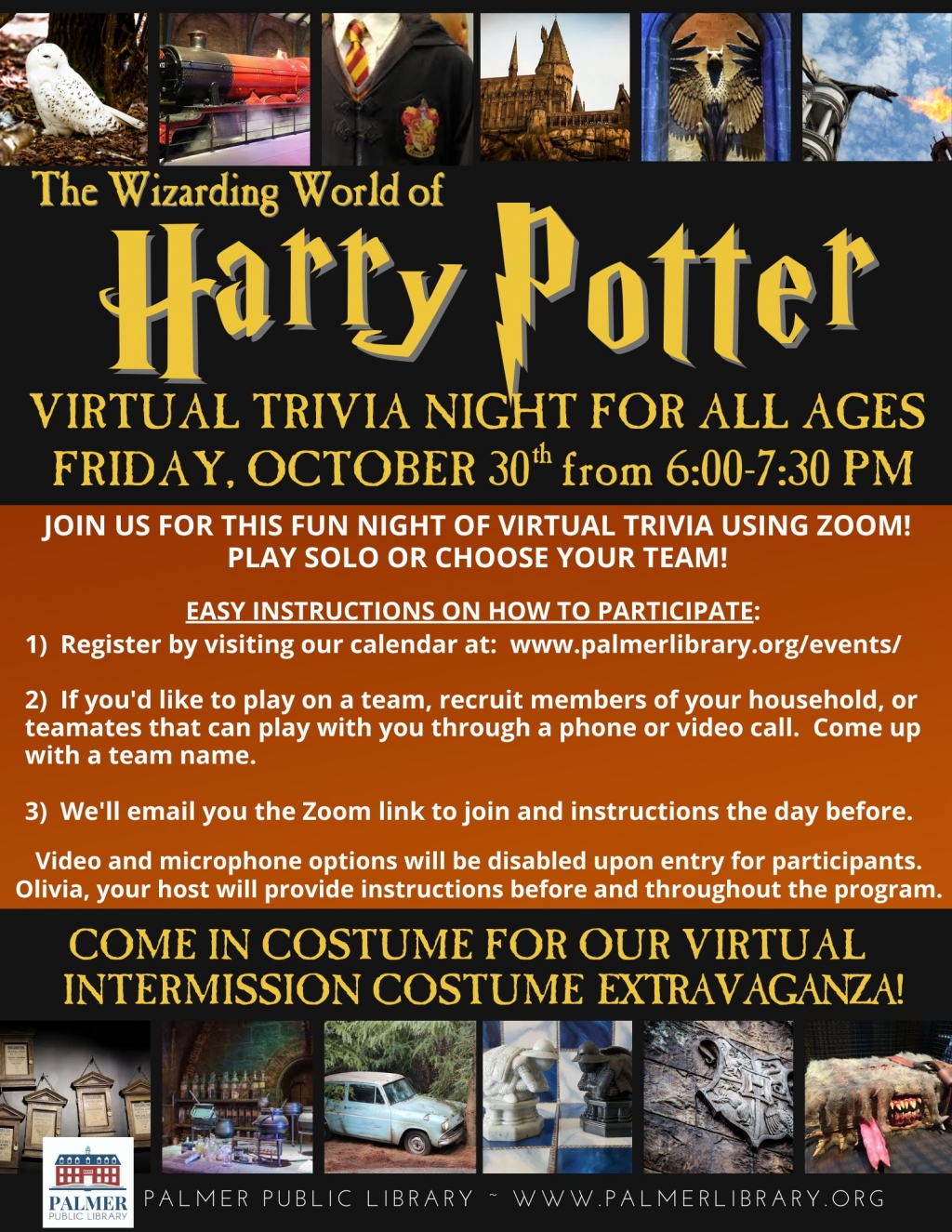 10/30/2020 | Virtual Harry Potter Trivia Night for All Ages | Palmer ...