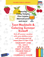 06/23/2022 | Mocktails & Coloring for Teens! Summer Vacation Kickoff ...