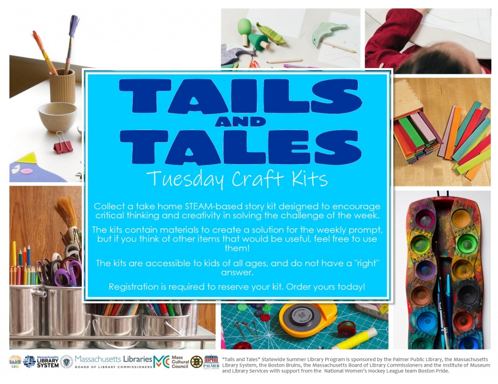 07/06/2021 | Tuesday Tails and Tales Craft Kits | Palmer Public Library