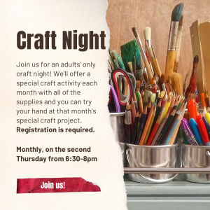 01/11/2024 | Craft Night for Adults | Pollard Memorial Library
