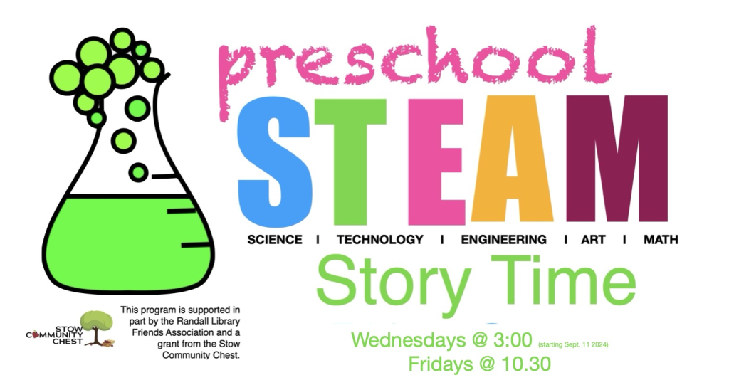 05/14/2025 | Preschool STEAM Story Time | Randall Library
