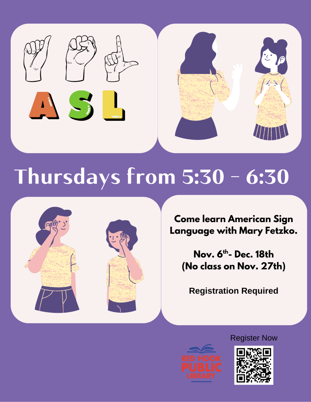Thursday, November 6, 2025 | American Sign Language (ASL) for beginners ...