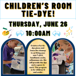 06/26/2025 | Children's Room Tie-Dye | Rochester Public Library