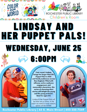 06/25/2025 | Children's: Lindsay & her Puppet Pals | Rochester Public ...