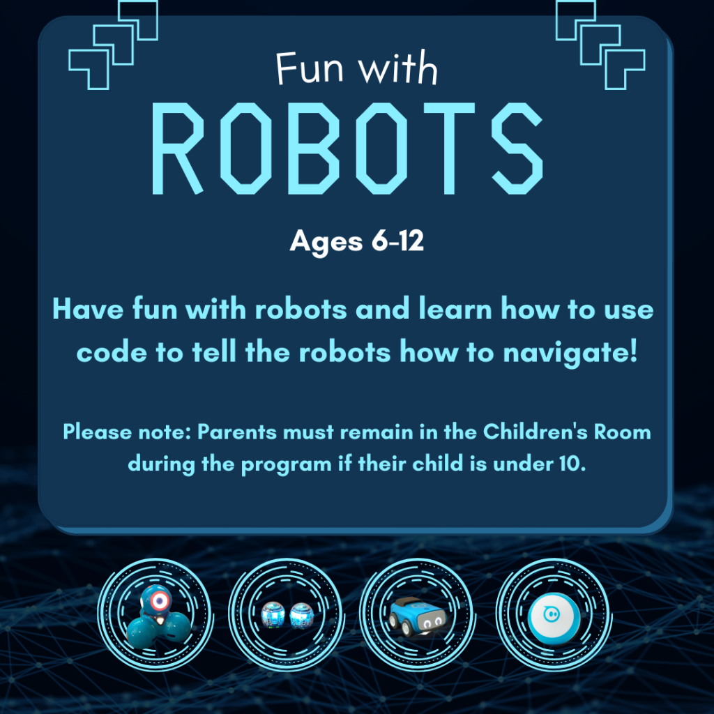 Wednesday, January 14, 2026 | Children's: Fun with Robots | Rochester ...