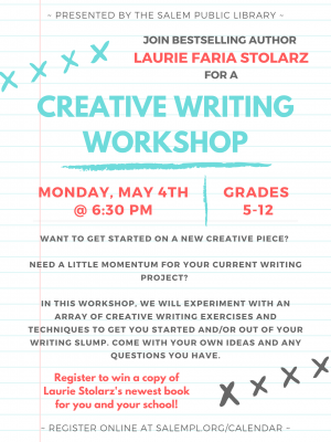 05/04/2020 | ONLINE EVENT: Creative Writing Workshop for Teens | Salem ...