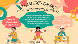 Wednesday, January 28, 2026 | STEAM Explorers | Sandown Public Library