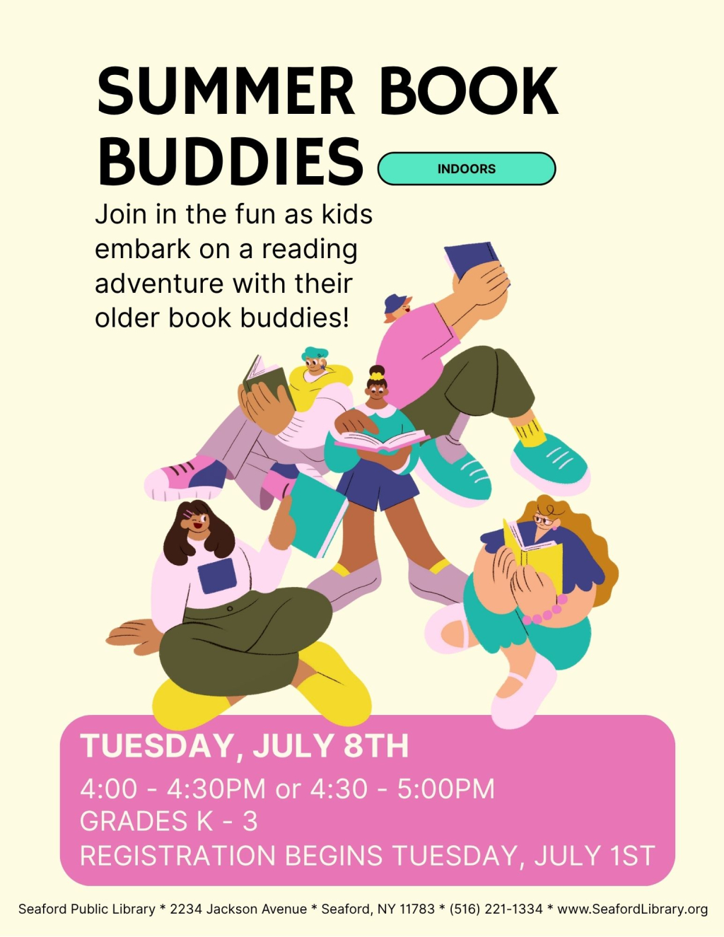 Tuesday, July 8, 2025 | Summer Book Buddies Session 1 (Grades K-3rd ...