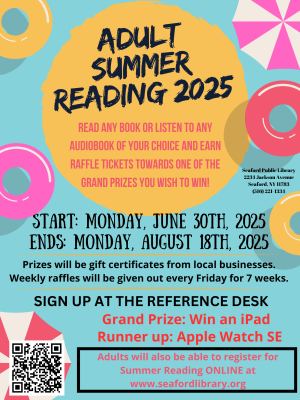 06/30/2025 | Adult Summer Reading | Seaford Public Library