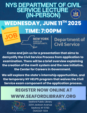 06/11/2025 | NYS Department of Civil Service Lecture (In-Person ...